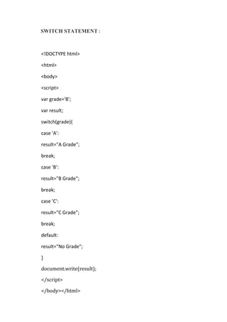 YASH HTML CODE | DOCX