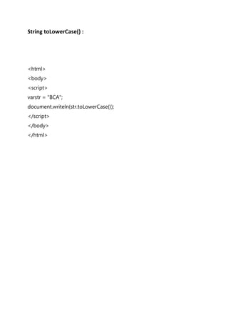 YASH HTML CODES | DOCX