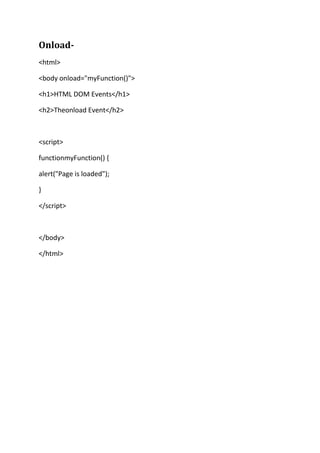 YASH HTML CODES | DOCX