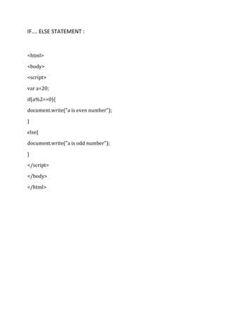 YASH HTML CODES | DOCX