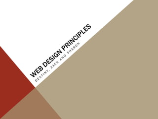 Web design principles | PPTX