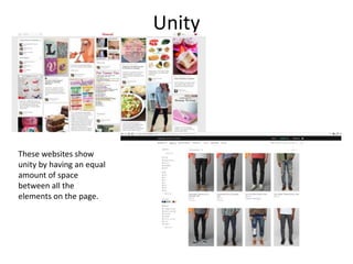 Web design principles EXAMP | PPTX