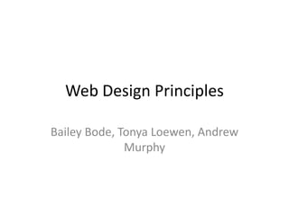 Web Design Principles | PPT