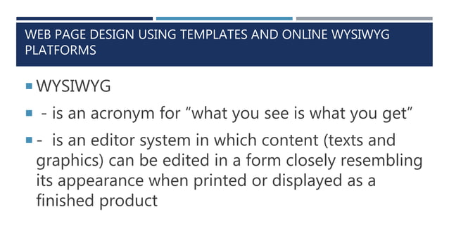 Web design principles | PPTX