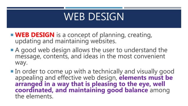 Web design principles | PPTX