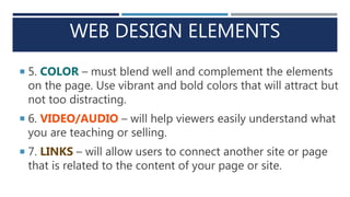 Web design principles | PPTX