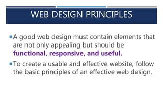 Web design principles | PPTX