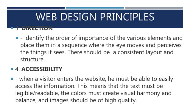 Web design principles | PPTX
