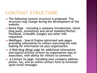 Web design propasal | PPT