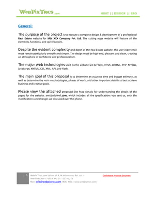 Web design proposal sample | DOCX