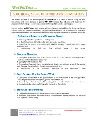 Web design proposal sample | DOCX