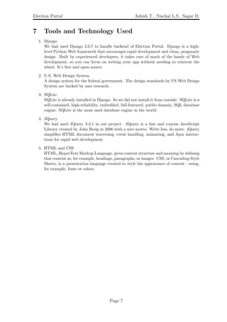 Election Portal - Web Design Competition Report(Ashish Tiwari, Nischal Lal Shrestha, Sagar ...