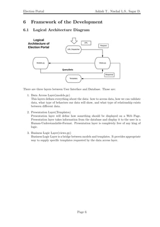 Election Portal - Web Design Competition Report(Ashish Tiwari, Nischal ...
