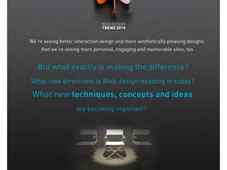 Web design trend 2010 | PPTX