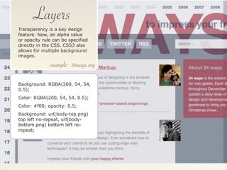 Web Design Trends 2010 - What Is CSS3 All About? | PDF | Web Design and HTML | Internet