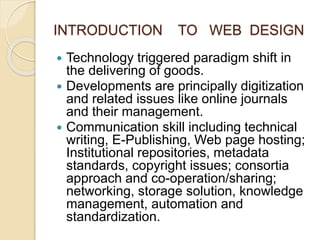 Web design unit 1 | PPTX