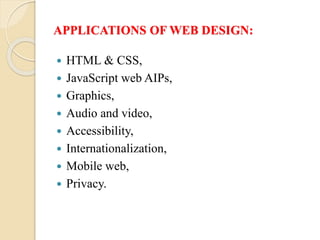 FUNDAMENTALS OF WEB DESIGNING | PPTX