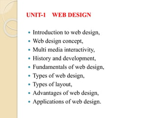 FUNDAMENTALS OF WEB DESIGNING | PPTX