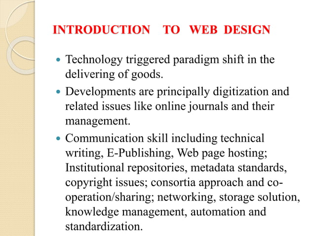 FUNDAMENTALS OF WEB DESIGNING | PPT
