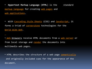 Web design using html | ODP
