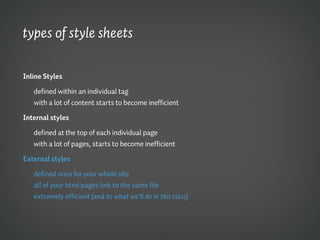 Class 2: CSS Selectors, Classes & Ids | PPT