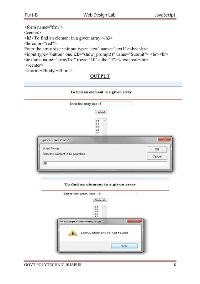 Webdesing lab part-b__java_script_ | PDF