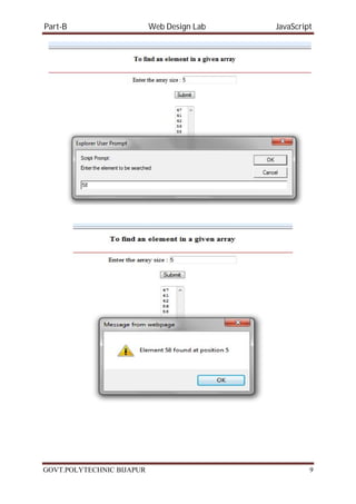 Webdesing lab part-b__java_script_ | PDF