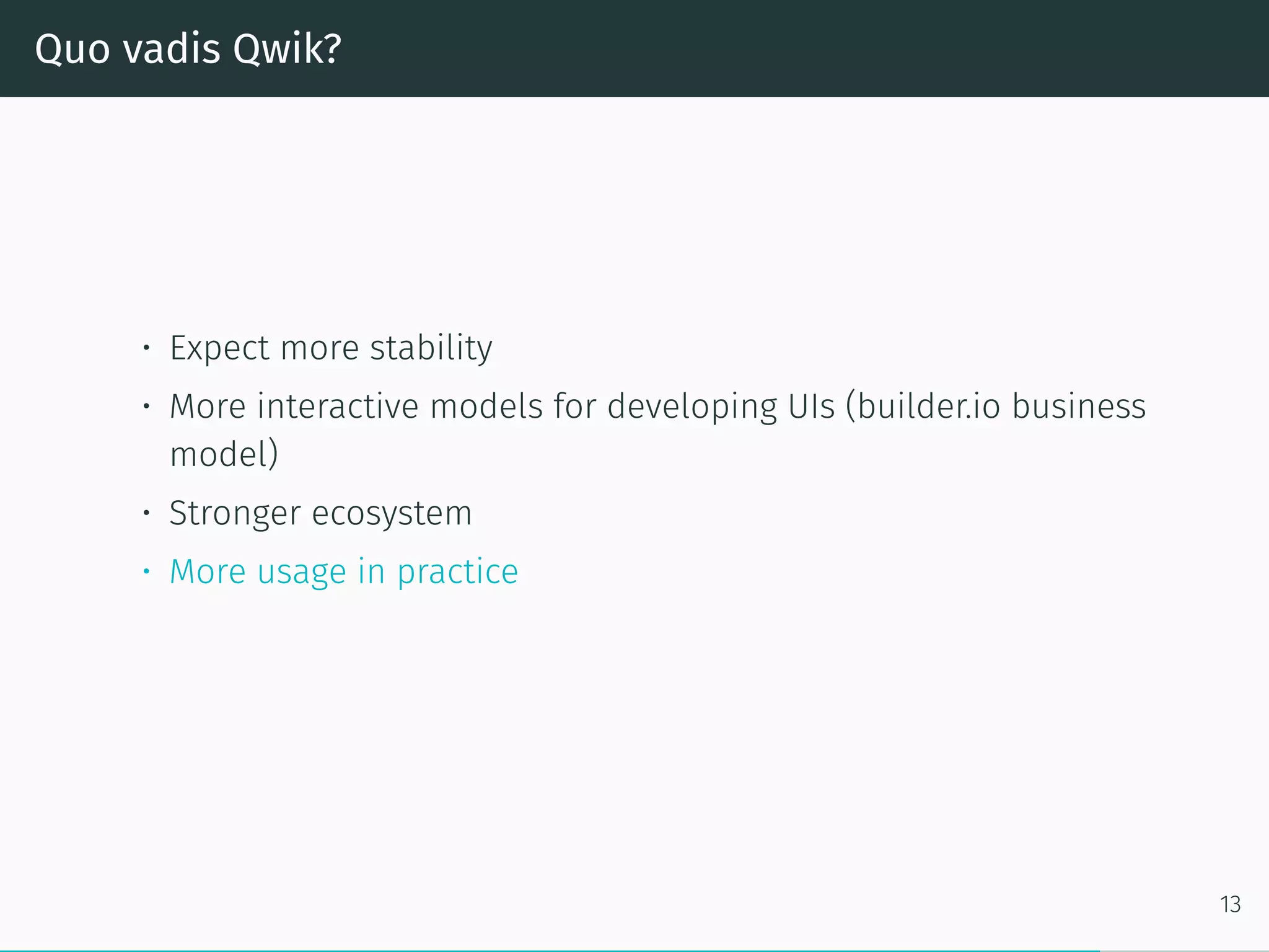 Quick Introduction To Qwik Ppt