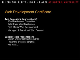 Web Development Certificate | PPT | Web Design and HTML | Internet