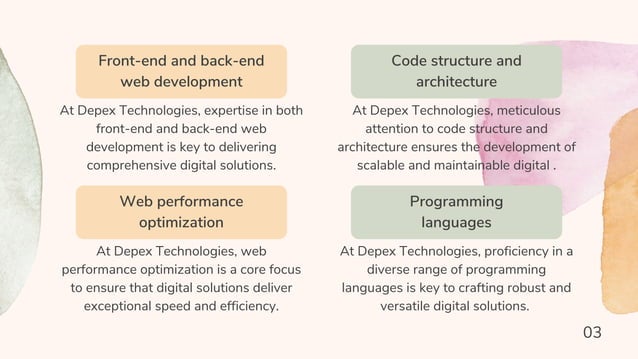 Web Developer Portfolio at Depex Technologies | PPT