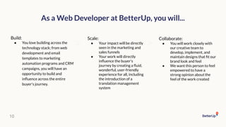 BetterUp// Web Developer | PPT
