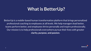 BetterUp// Web Developer | PPT
