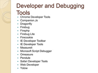 Web development tool | PPTX