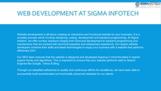 Sigma Infotech - Web Development Company | PPTX | Web Development ...