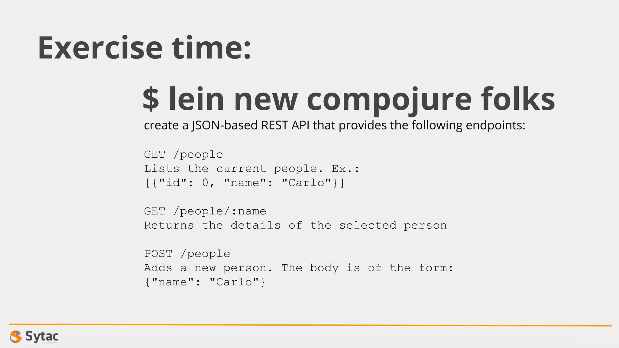 Clojure Workshop: Web development | PPT