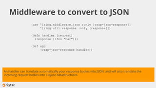 Clojure Workshop: Web development | PPT