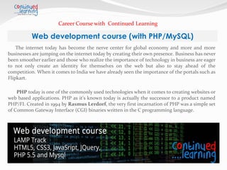 Web development Course, Web development training, Learn With Continued ...