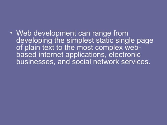 Web development | PPT