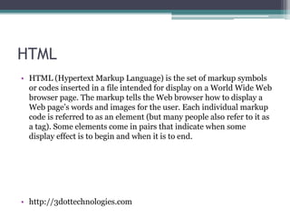 3DOT Technologies | PPT