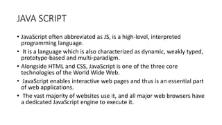 Web Development | PPTX