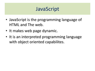 Basic web Deveopment | PPTX | Web Design and HTML | Internet