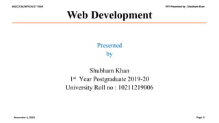 Web Development | PPTX