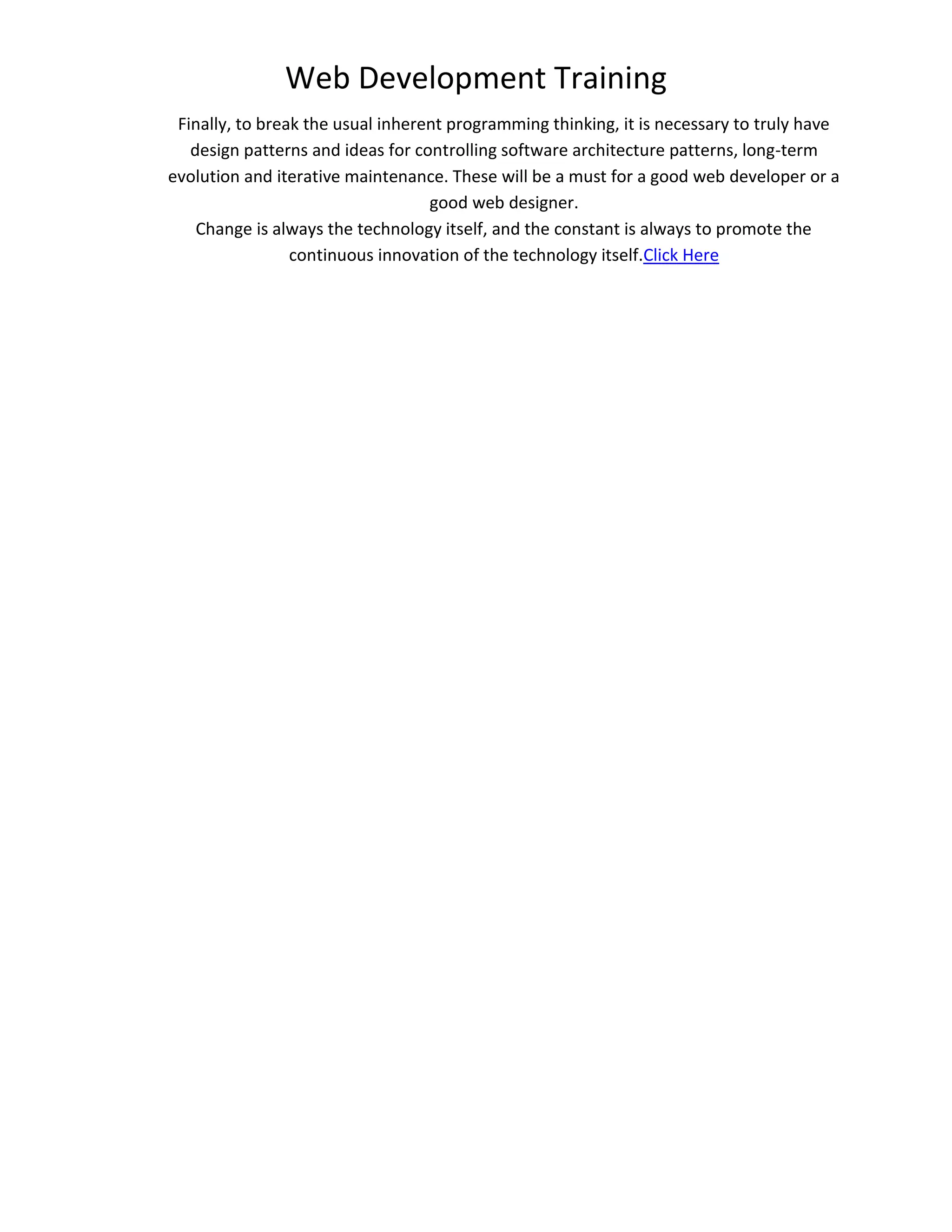 Web Development | DOCX