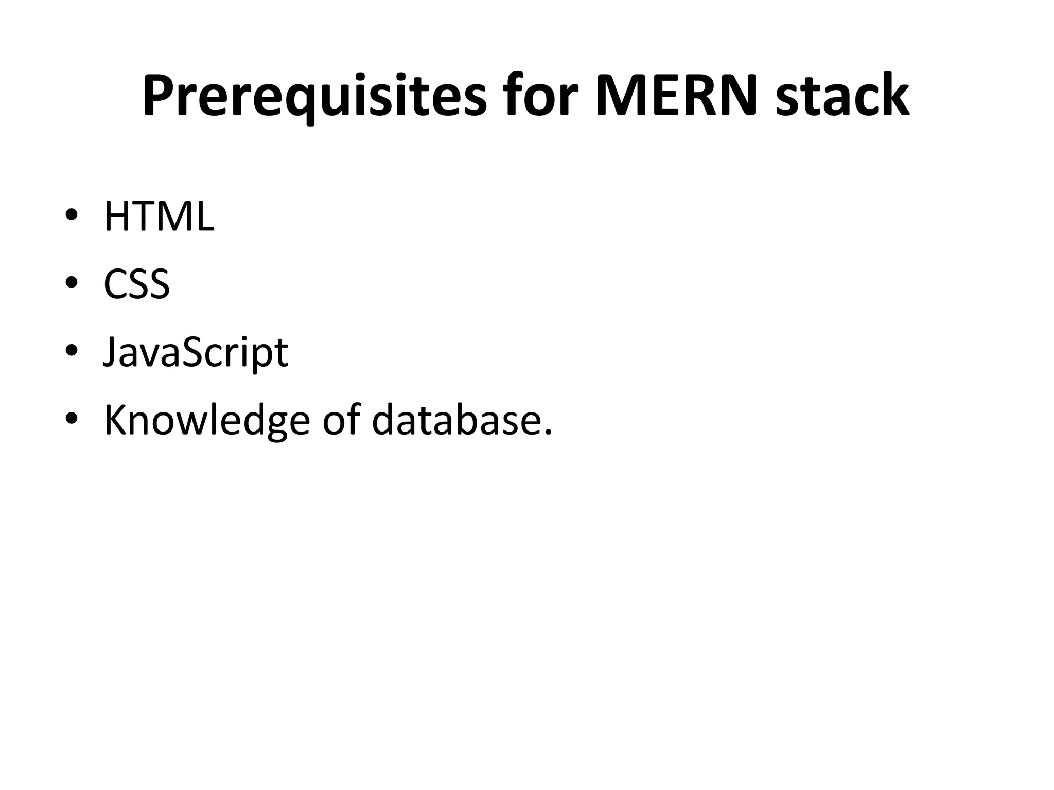 web development with mern stack in power point | PPTX | Web Development | Internet