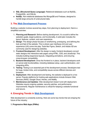 Web Development : A Comprehensive Guide | PDF