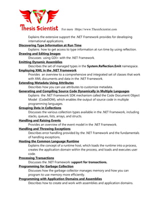 .NET TECHNOLOGIES | PDF