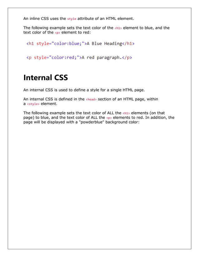 Web Development 2 (HTML & CSS) | PDF