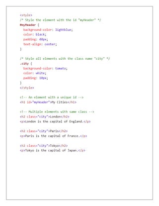 Web Development 4 (HTML & CSS) | PDF