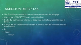 Web development basics | PPTX