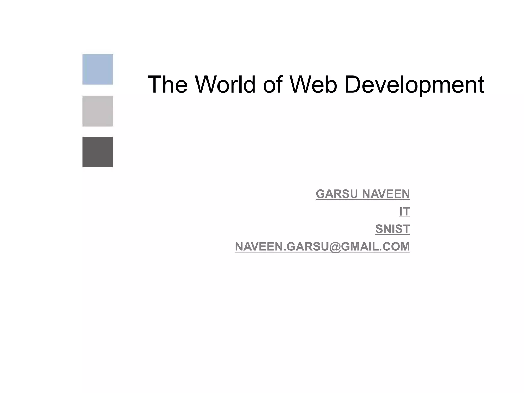 Webdevelopment by naveen | PPT